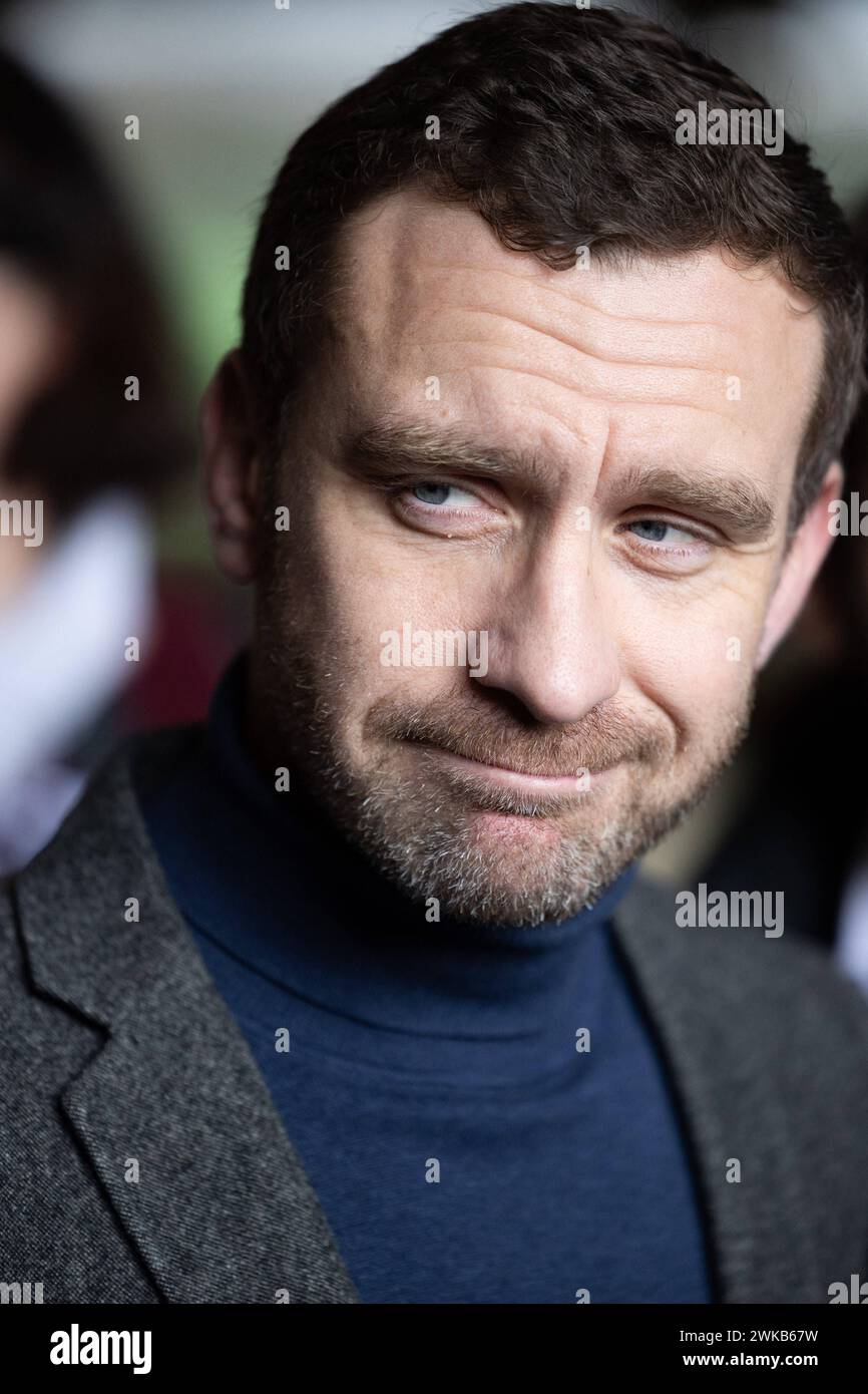 Echouboulains, France. 19th Feb, 2024. LR deputy Julien Dive during a ...