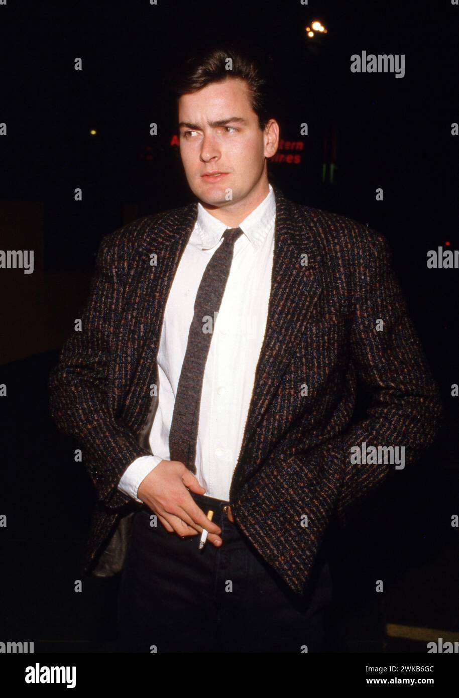 Charlie Sheen Circa 1980's. Credit: Ralph Dominguez/MediaPunch Stock ...