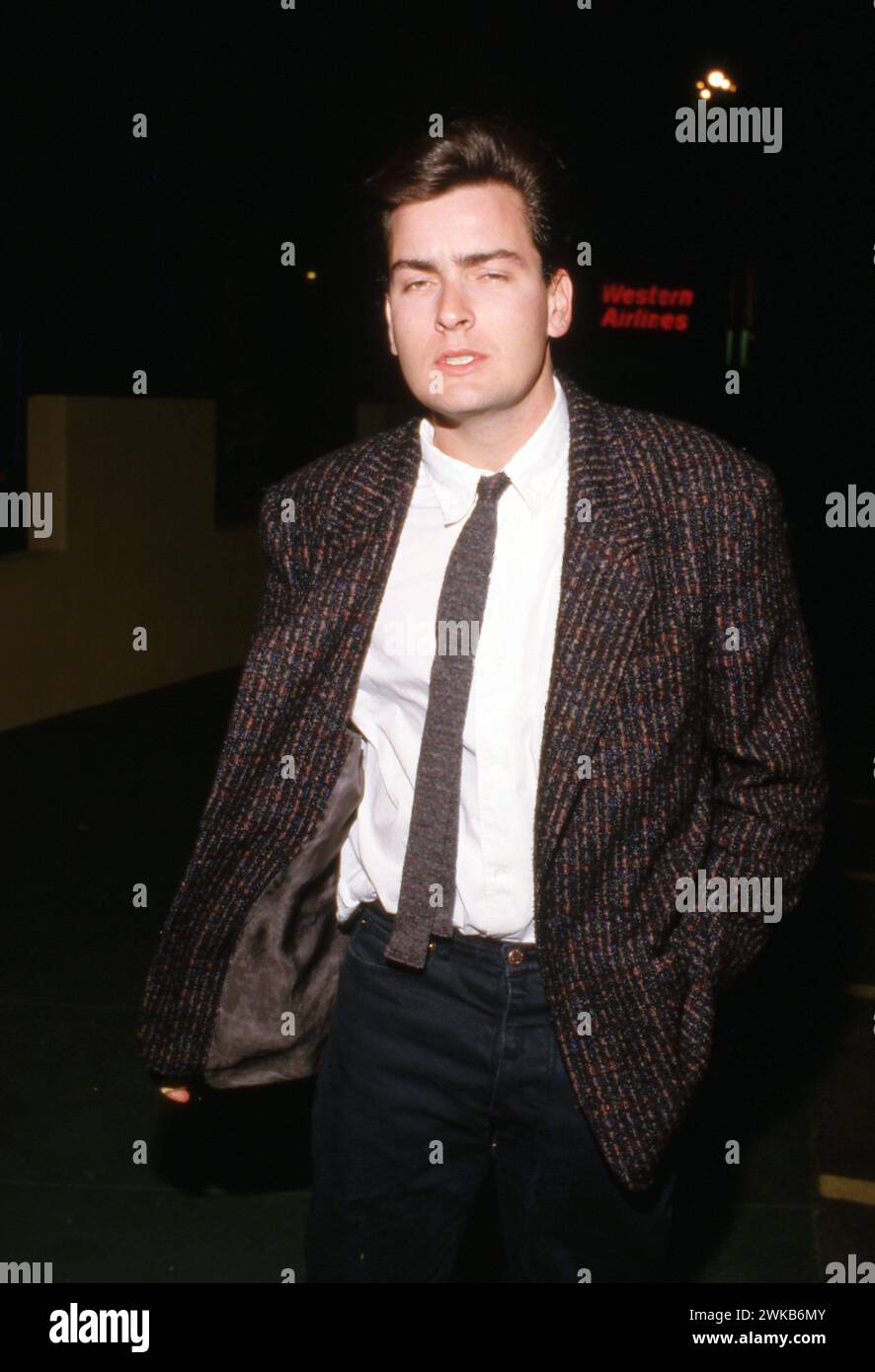 Charlie Sheen Circa 1980's. Credit: Ralph Dominguez/MediaPunch Stock ...
