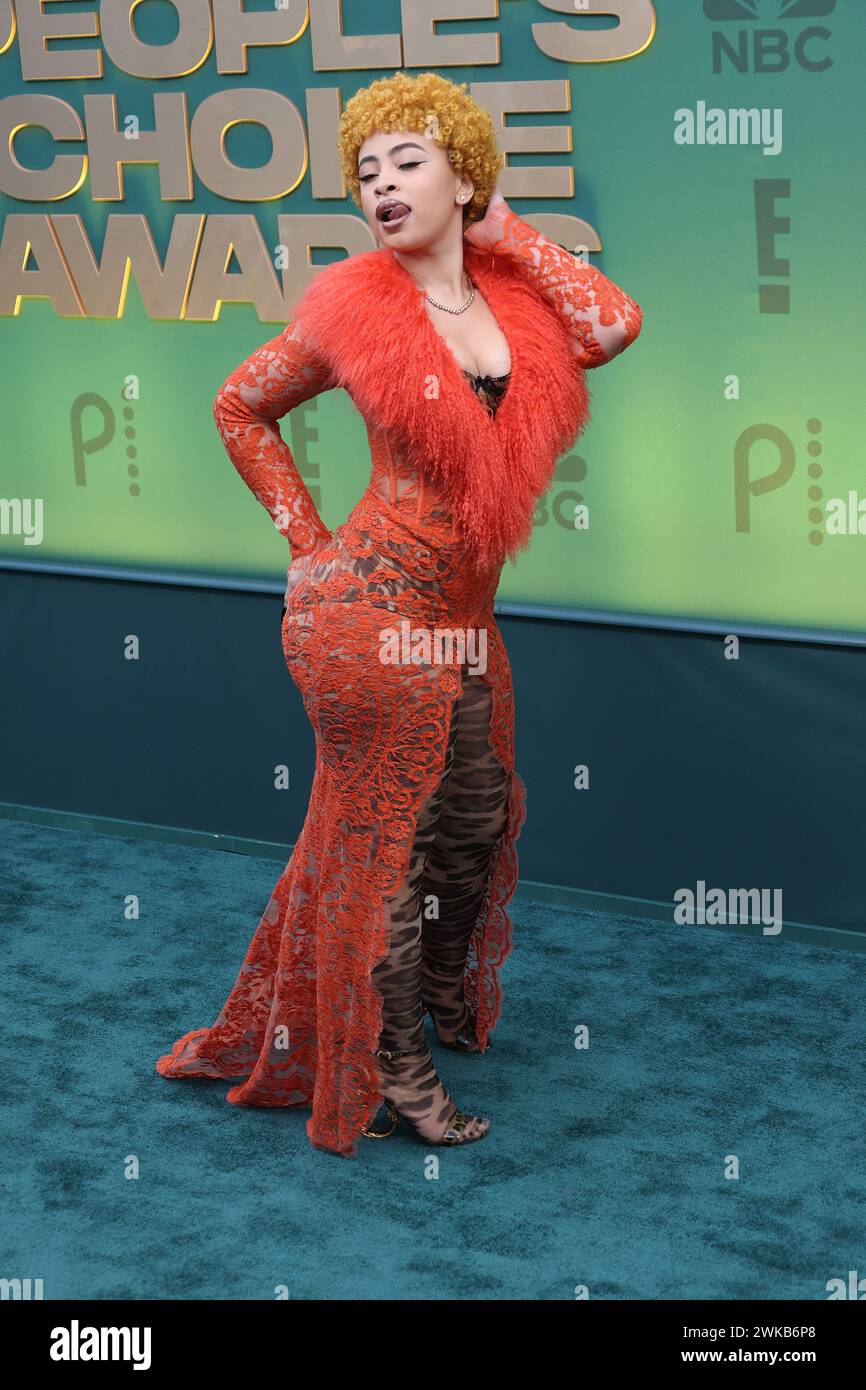 Ics Spice attends the 2024 People's Choice Awards at Barker Hangar on ...