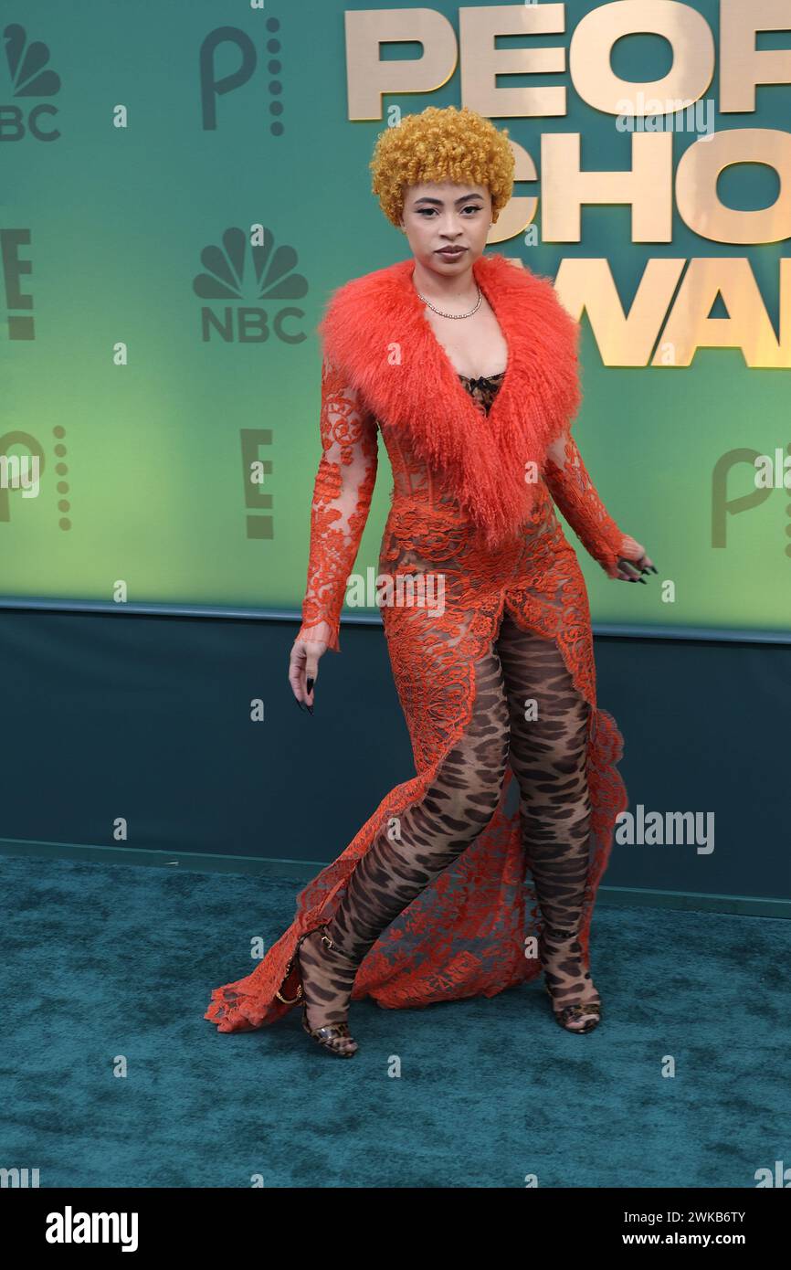 Ics Spice attends the 2024 People's Choice Awards at Barker Hangar on ...