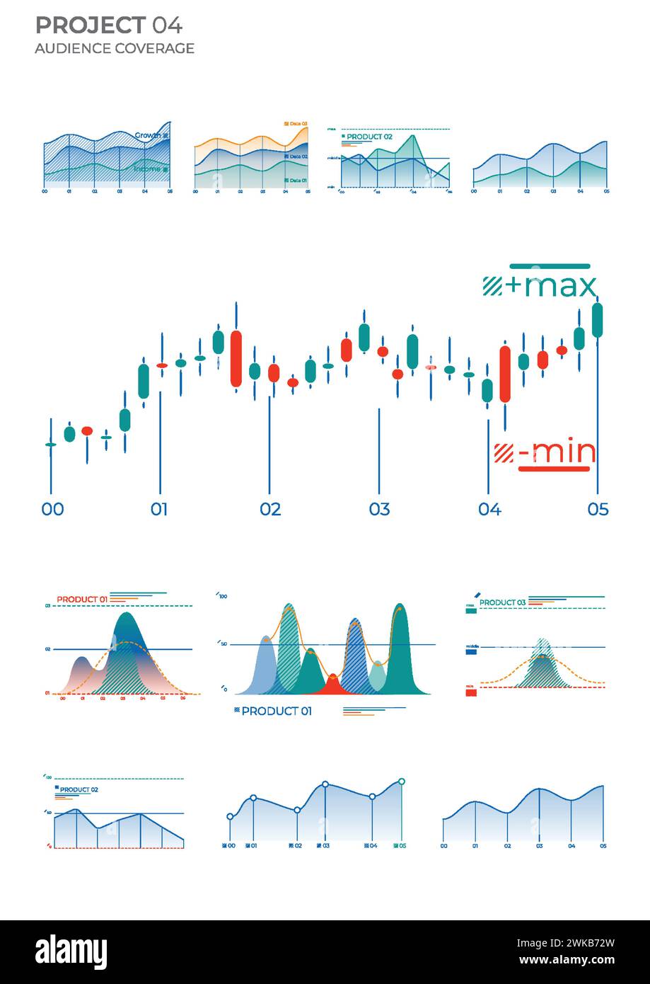 Abstract graphic business diagrams. Modern vector illustration Stock ...