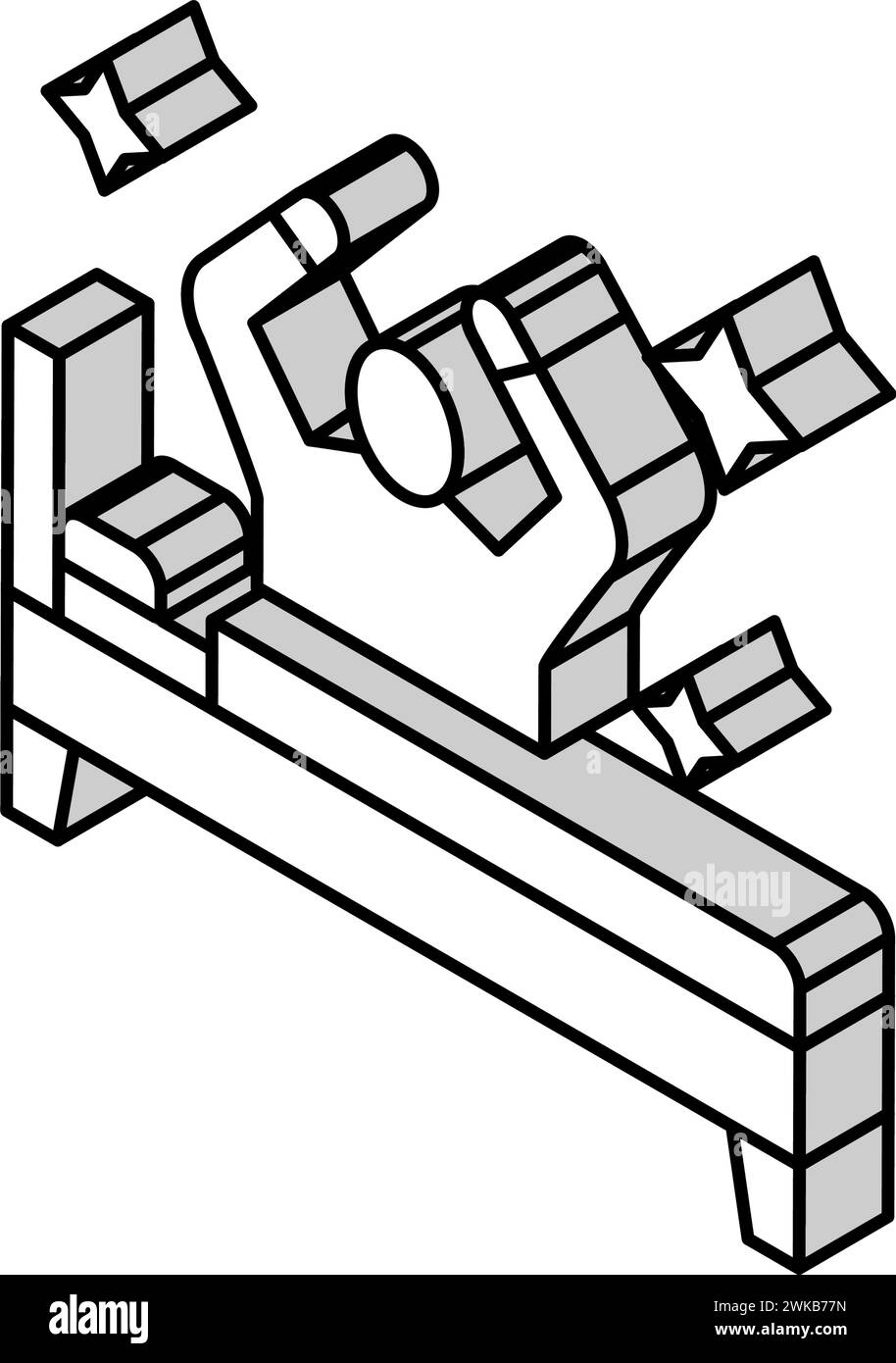 remaining passively awake isometric icon vector illustration Stock ...