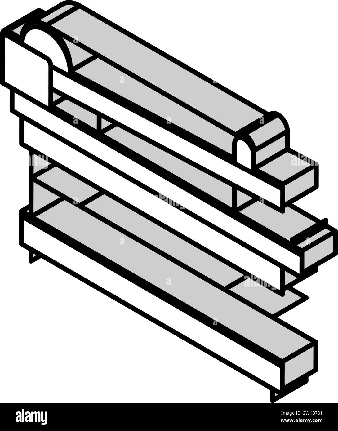 shaker table isometric icon vector illustration Stock Vector Image ...