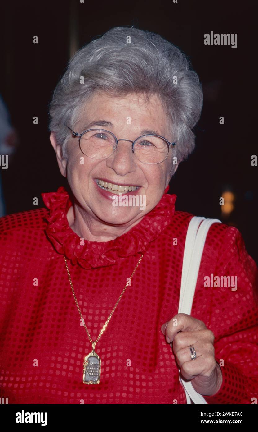 Dr. Ruth Westheimer after appearance on "Late Night with Conan O'Brien ...