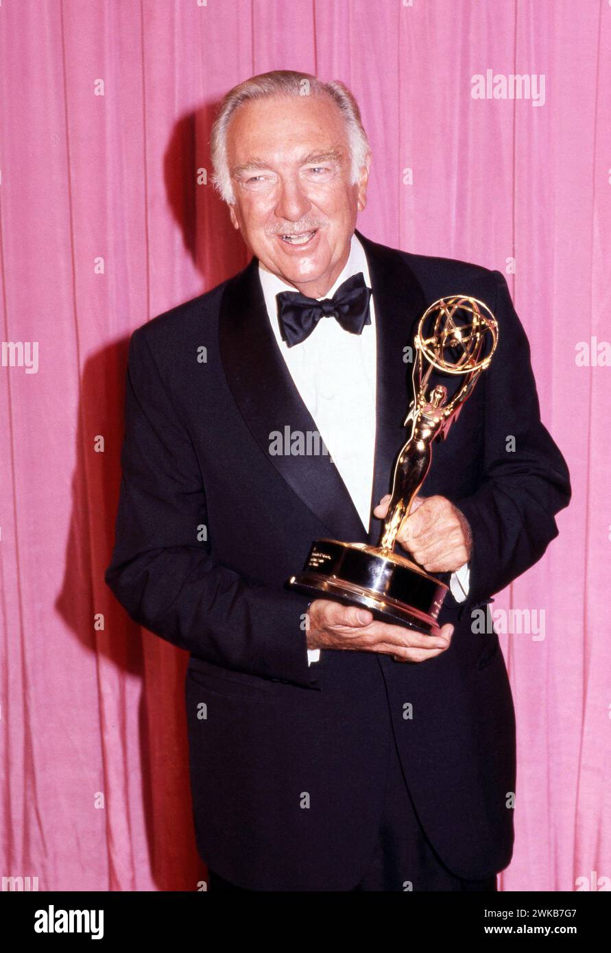 Walter Cronkite at the 1974 Emmy Awards on September 4, 1974 in Los ...