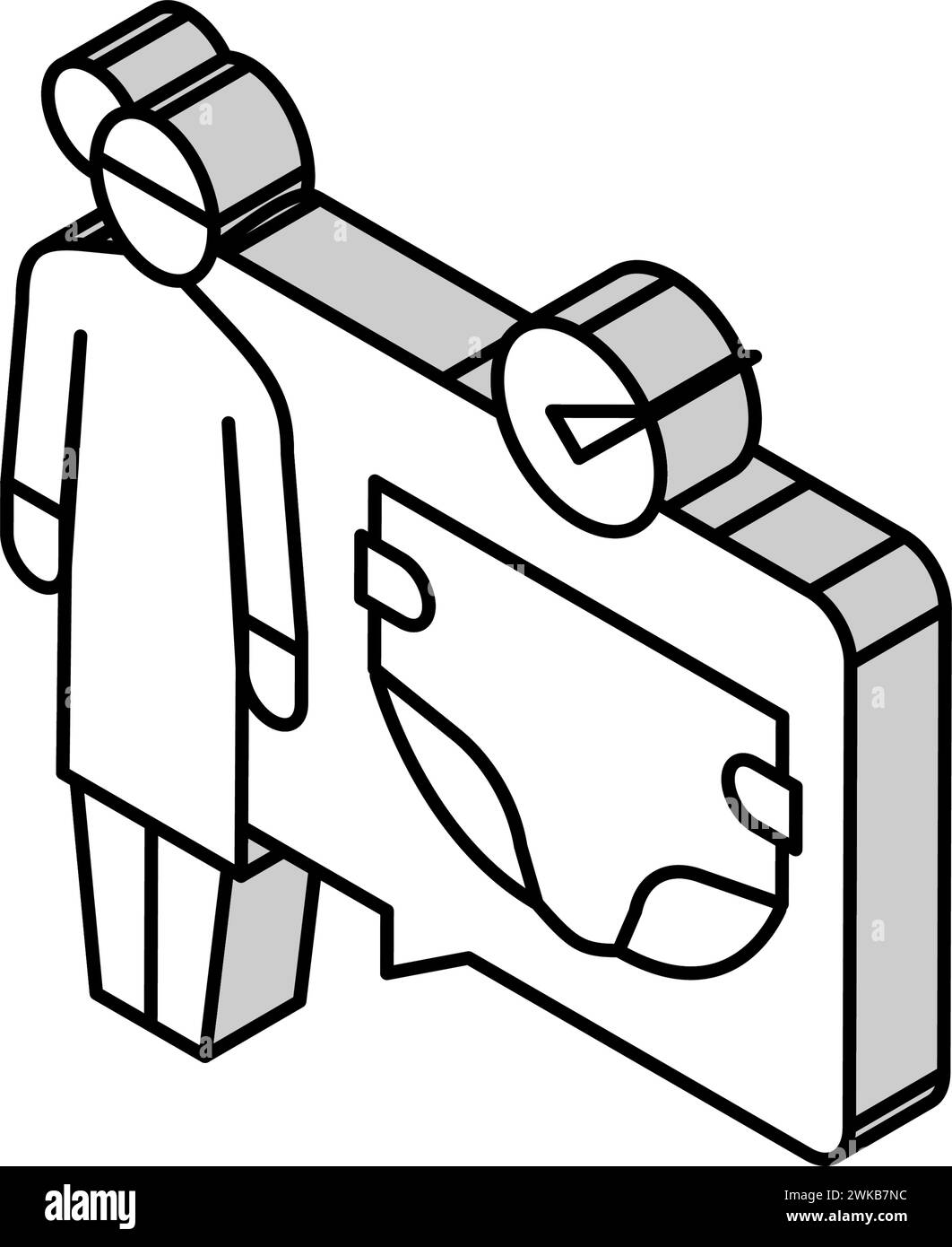 changing diapers isometric icon vector illustration Stock Vector Image ...