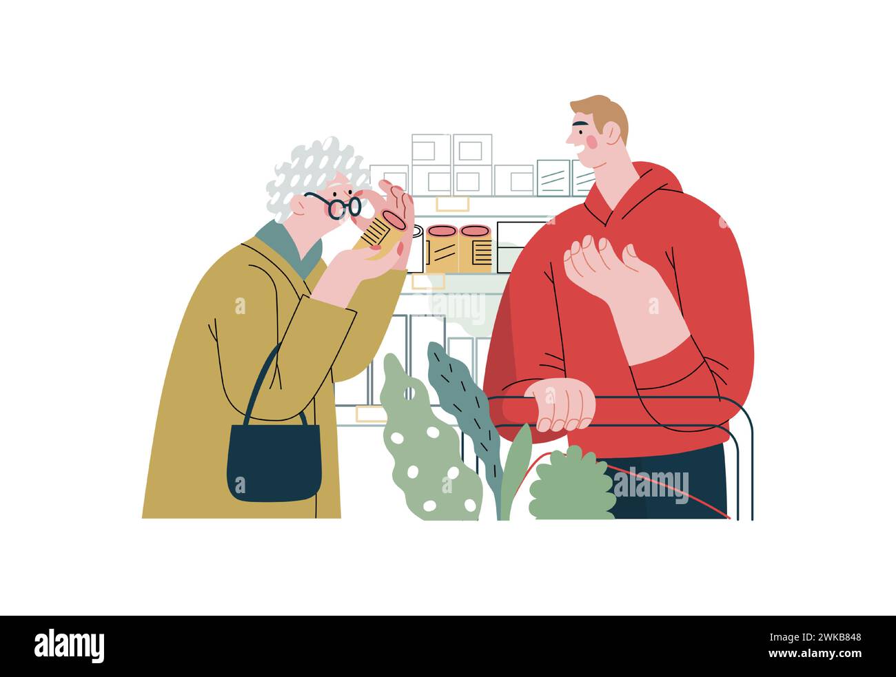 Help visually impaired Stock Vector Images - Alamy