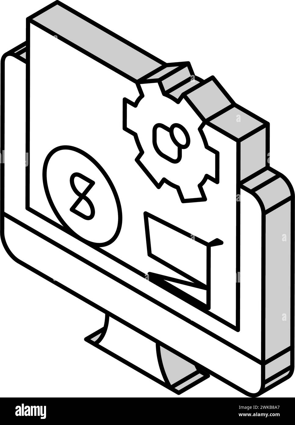 purchasing online isometric icon vector illustration Stock Vector Image ...