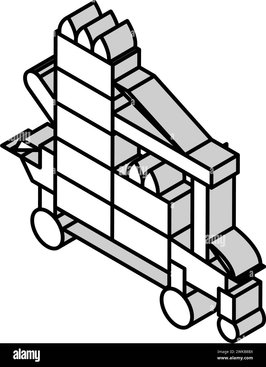 transplanter farm equipment isometric icon vector illustration Stock ...