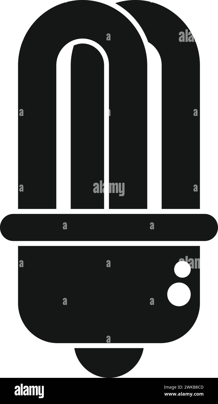 Eco led bulb icon simple vector. Solar panel energy. Power charge ...