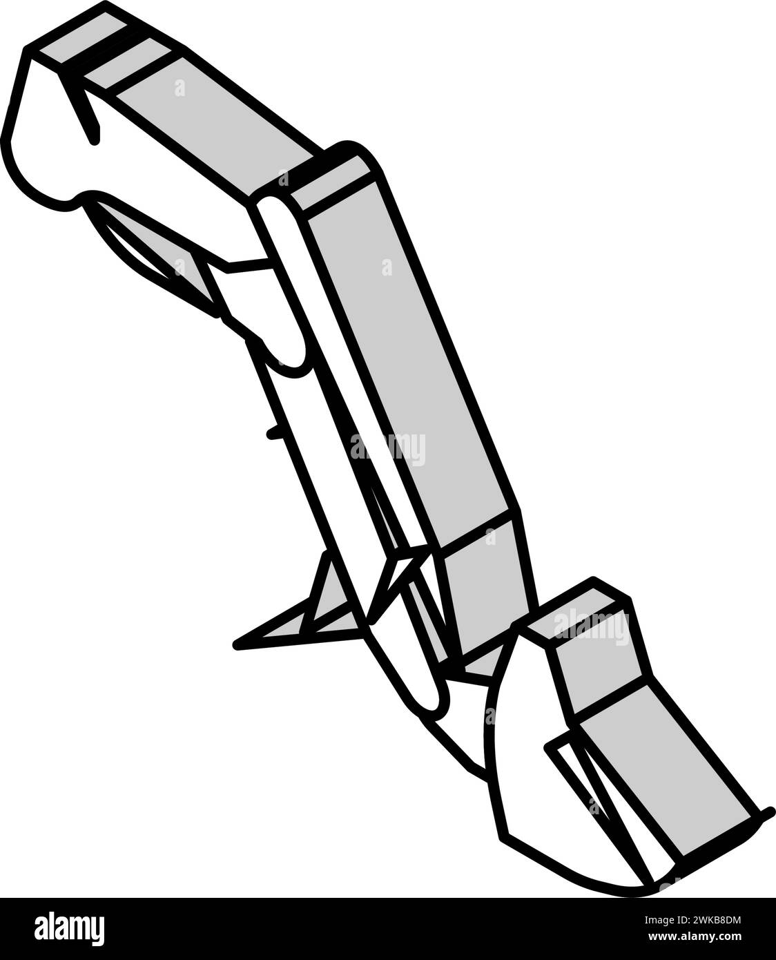 Front End Loader Farm Tool Isometric Icon Vector Illustration Stock Vector Image And Art Alamy