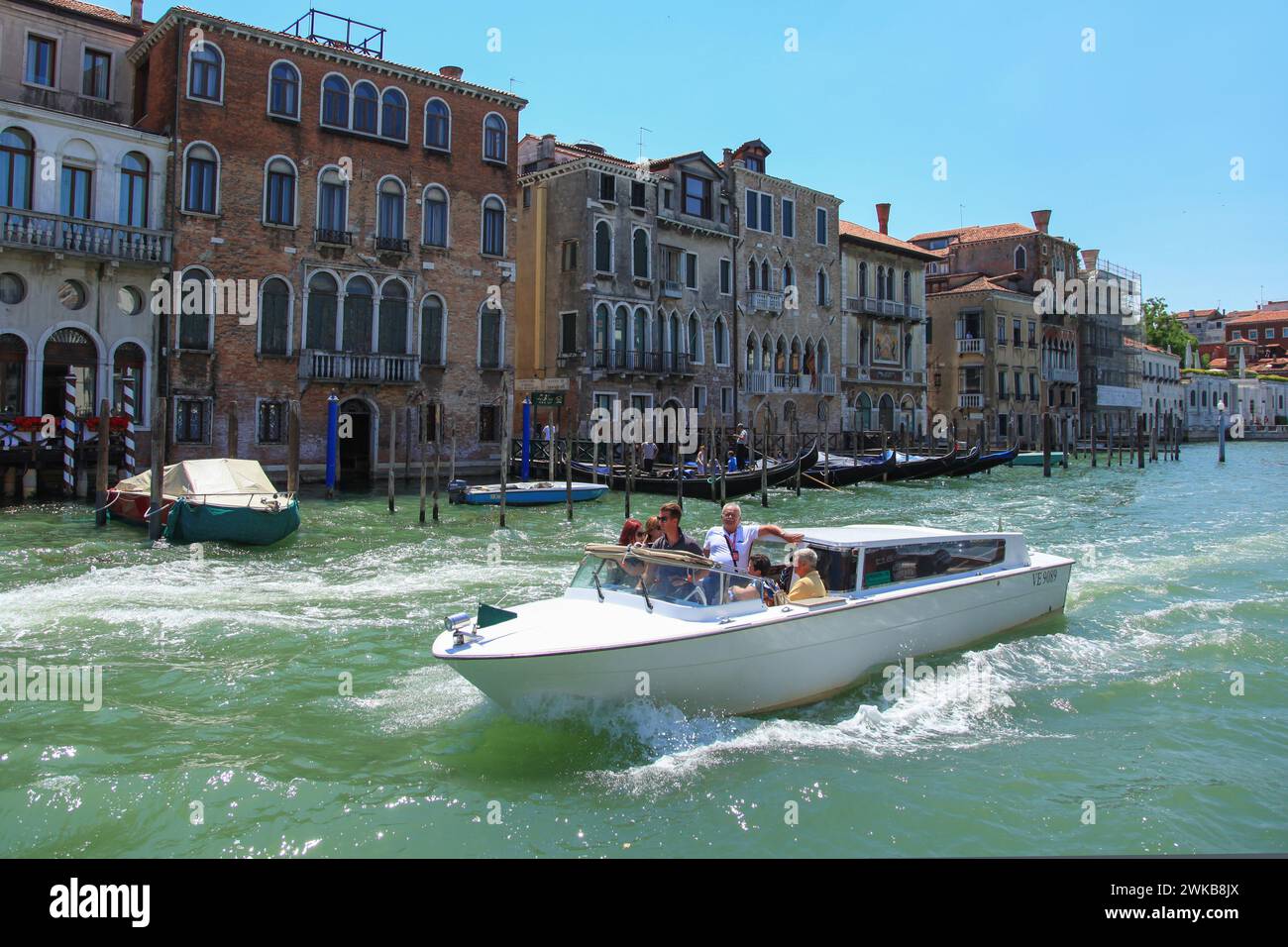 Water Taxi on the Grand Canal in Venice, Italy Stock Photo - Alamy
