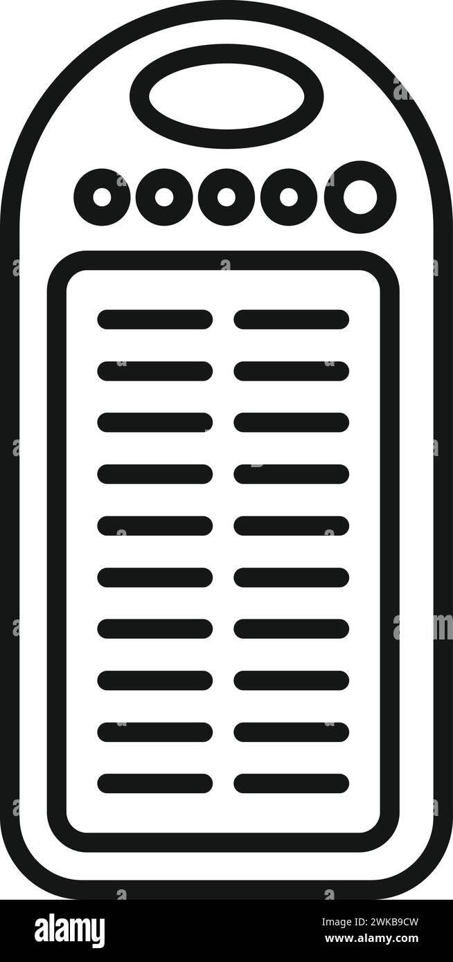 Solar panel power bank icon outline vector. Electric power. Charge cell ...