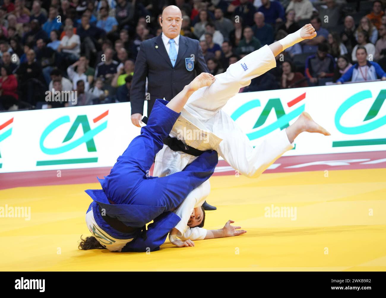 DEBERDT GAETANE OF FRANCE AND FAZLIU LAURA OF KOSOVO during the Paris ...