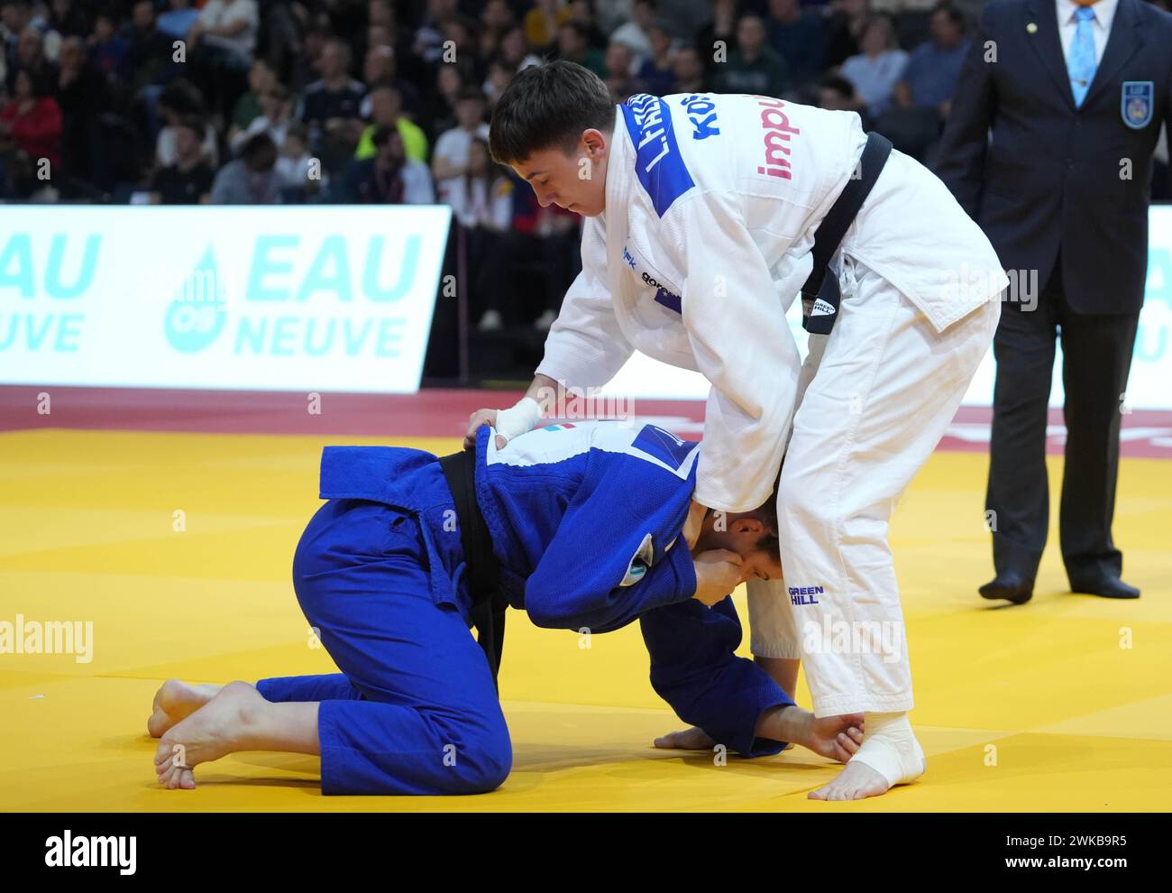 DEBERDT GAETANE OF FRANCE AND FAZLIU LAURA OF KOSOVO during the Paris ...