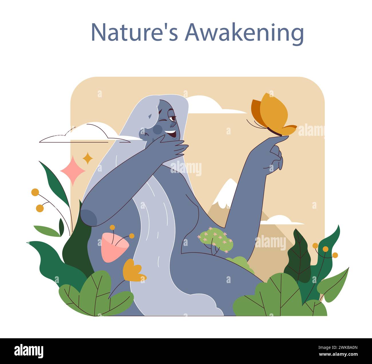 Flora and fauna appreciation Cut Out Stock Images & Pictures - Alamy