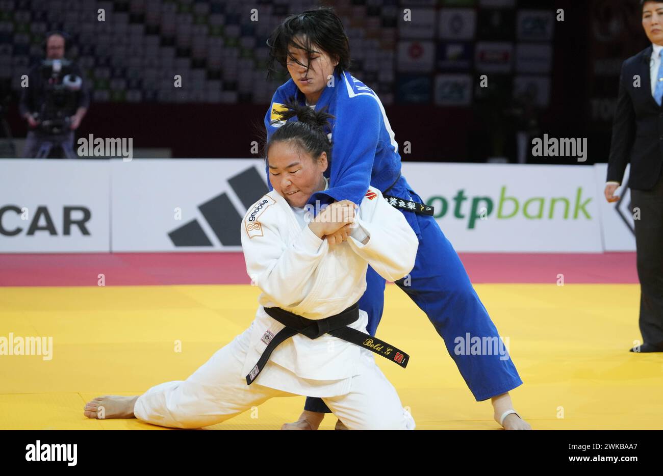 YAMAGUCHI KIRARI of JAPAN and BOLD GANKHAICH of MONGOLIA during the Paris Grand Slam 2024, IJF ...