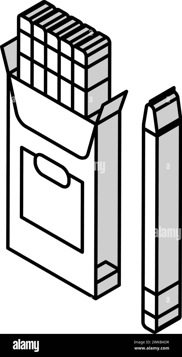 no. 2 pencil isometric icon vector illustration Stock Vector Image ...