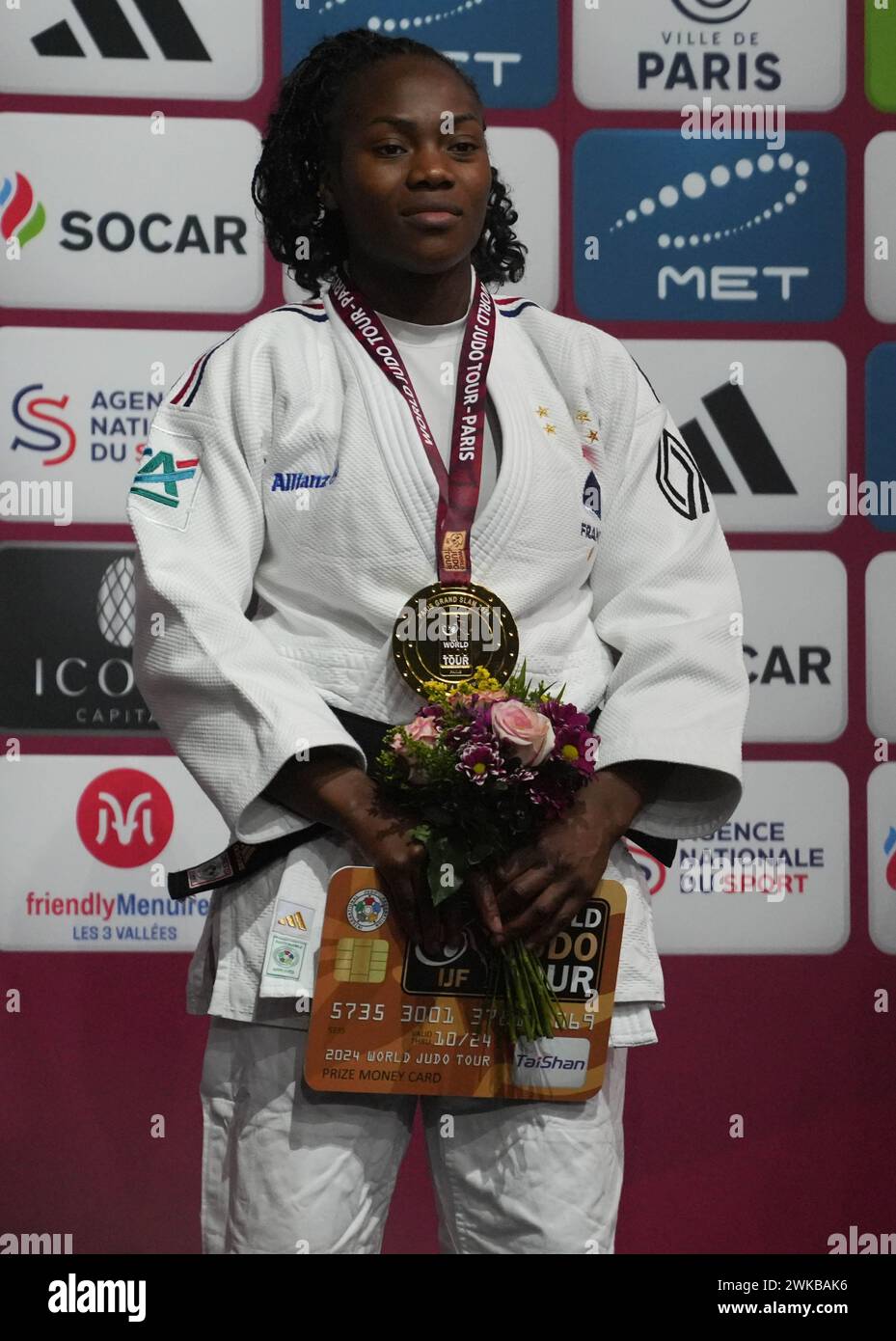 AGBEGNENOU CLARISSE OF FRANCE Podium during the Paris Grand Slam 2024 ...