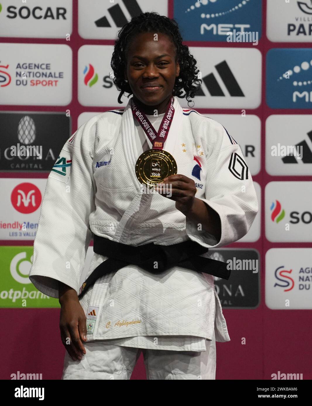 AGBEGNENOU CLARISSE OF FRANCE Podium during the Paris Grand Slam 2024 ...