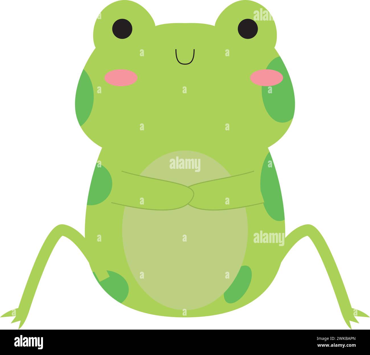 Cute happy frog character Vector Stock Vector Image & Art - Alamy