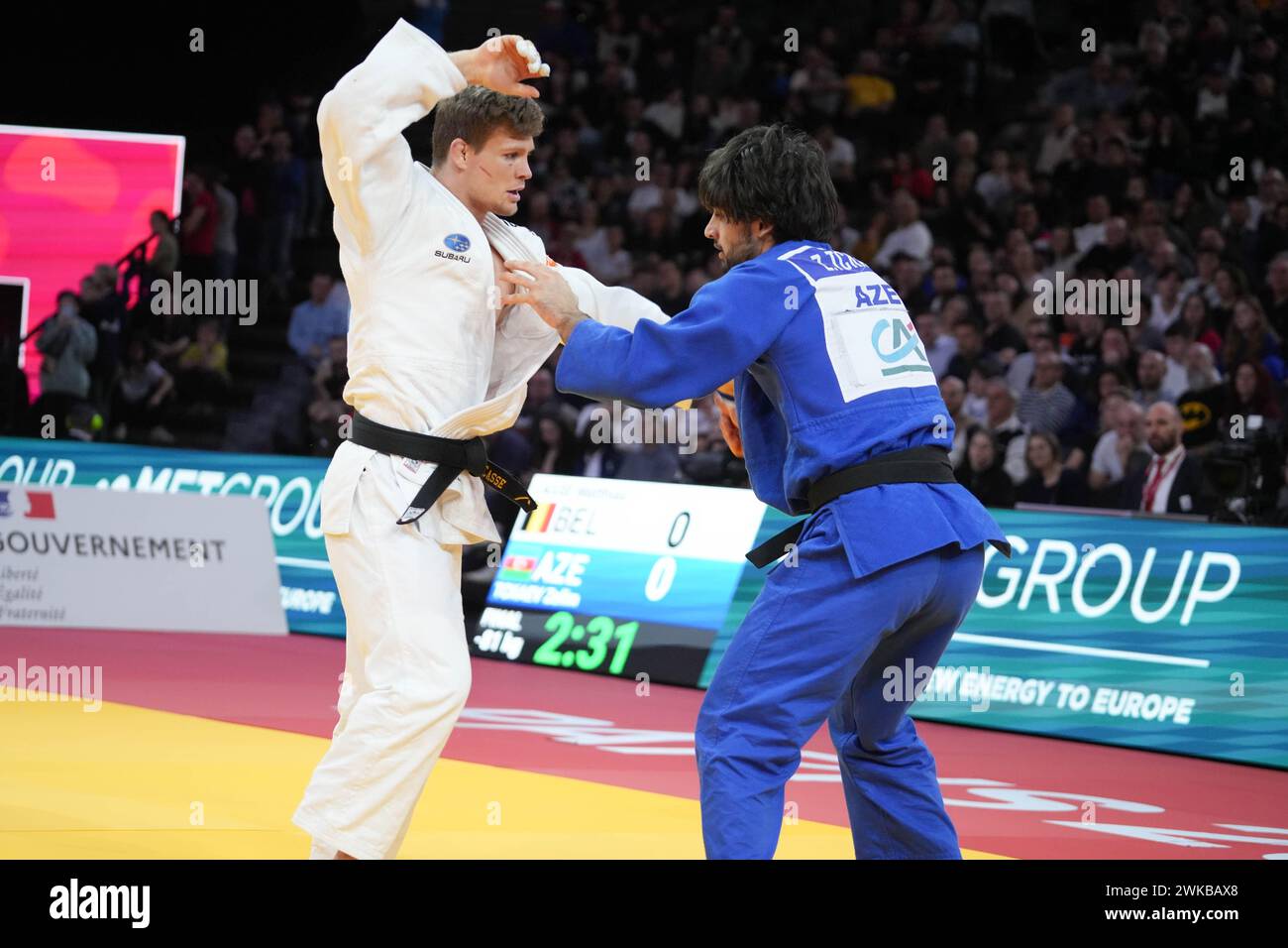 CASSE MATTHIAS OF BELGIUM and TCKAEV ZELIM of AZERBAIJAN during the ...