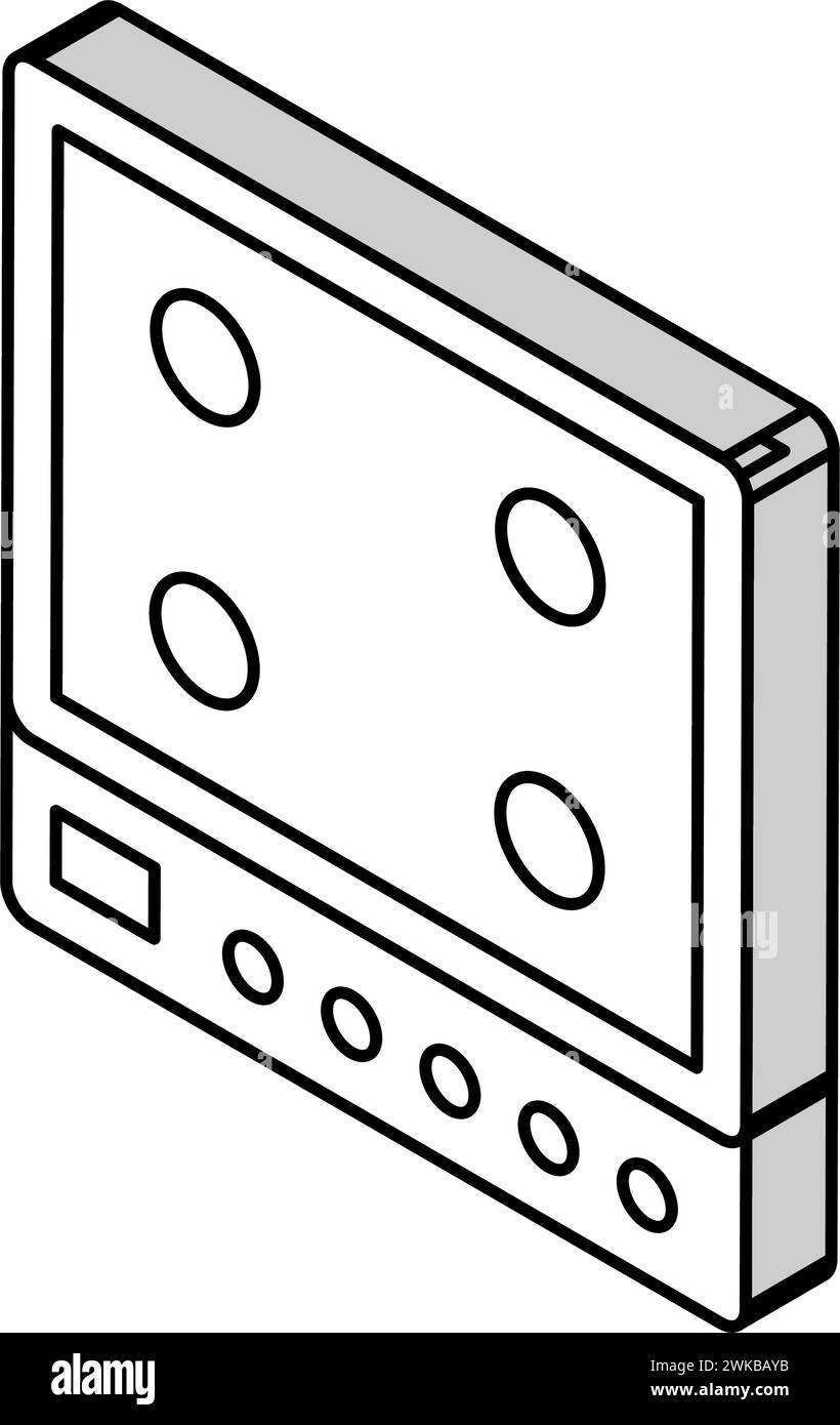 gas cooktop isometric icon vector illustration Stock Vector Image & Art ...