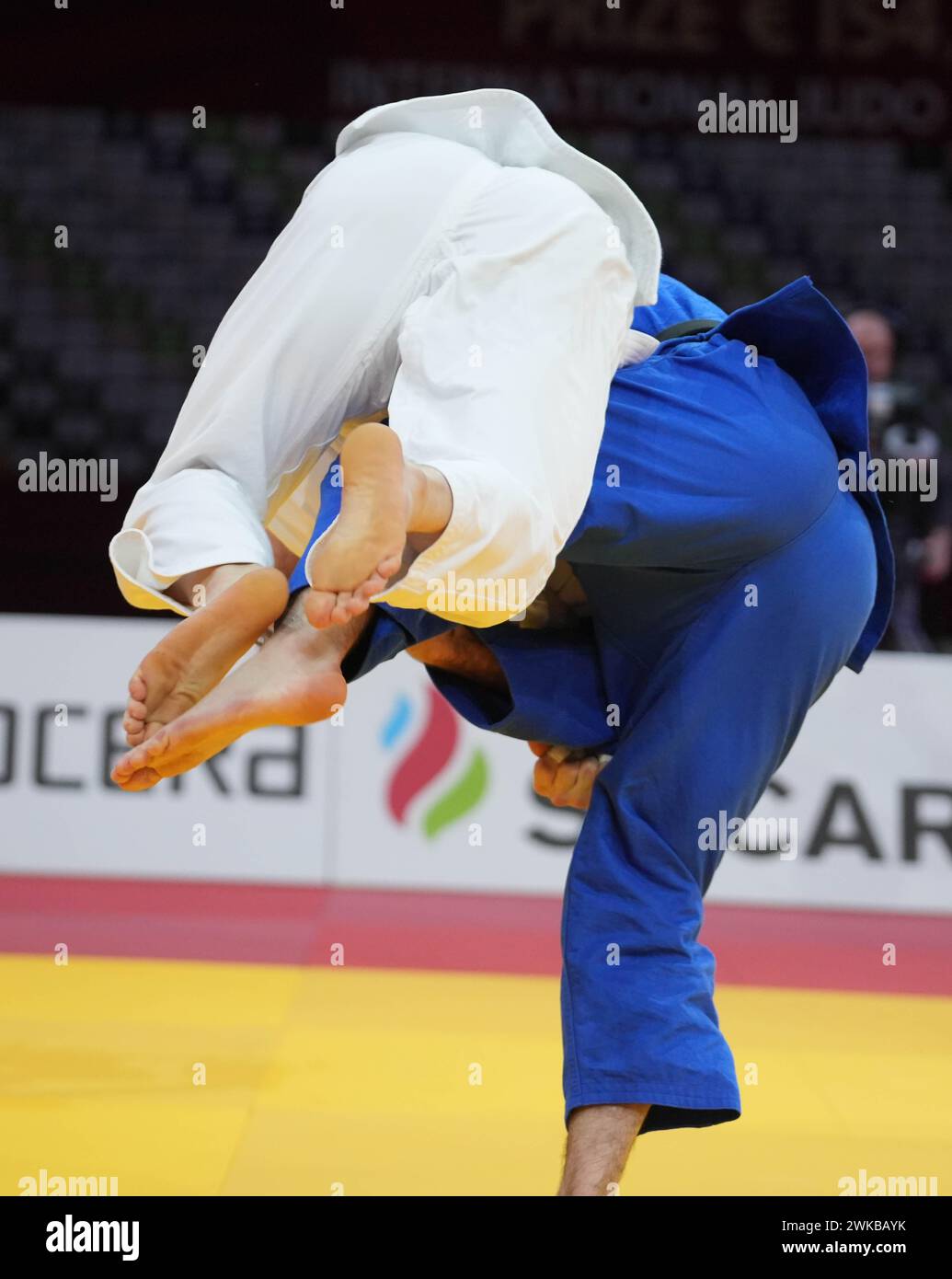 CASSE MATTHIAS OF BELGIUM and TCKAEV ZELIM of AZERBAIJAN during the Paris Grand Slam 2024, IJF ...