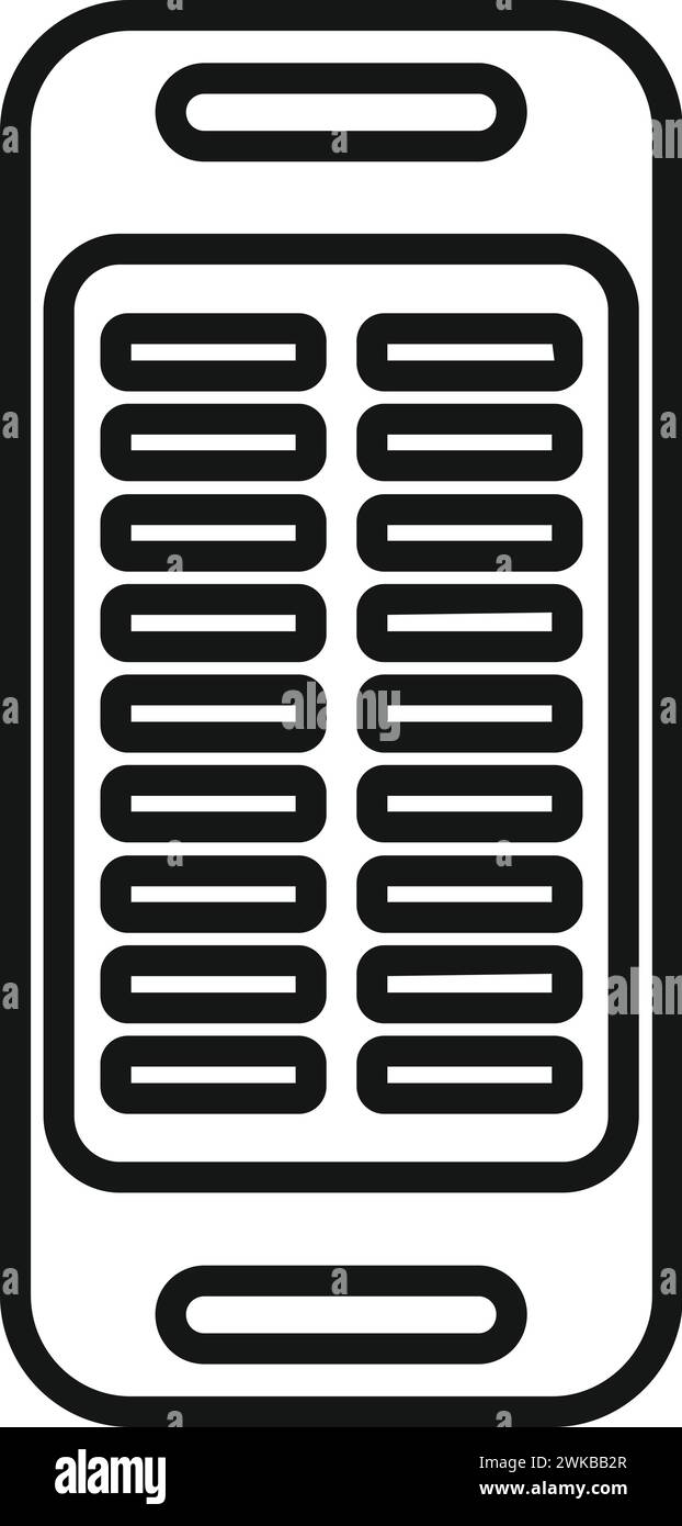 Small solar panel icon outline vector. Roof lamp cell. Power charge ...