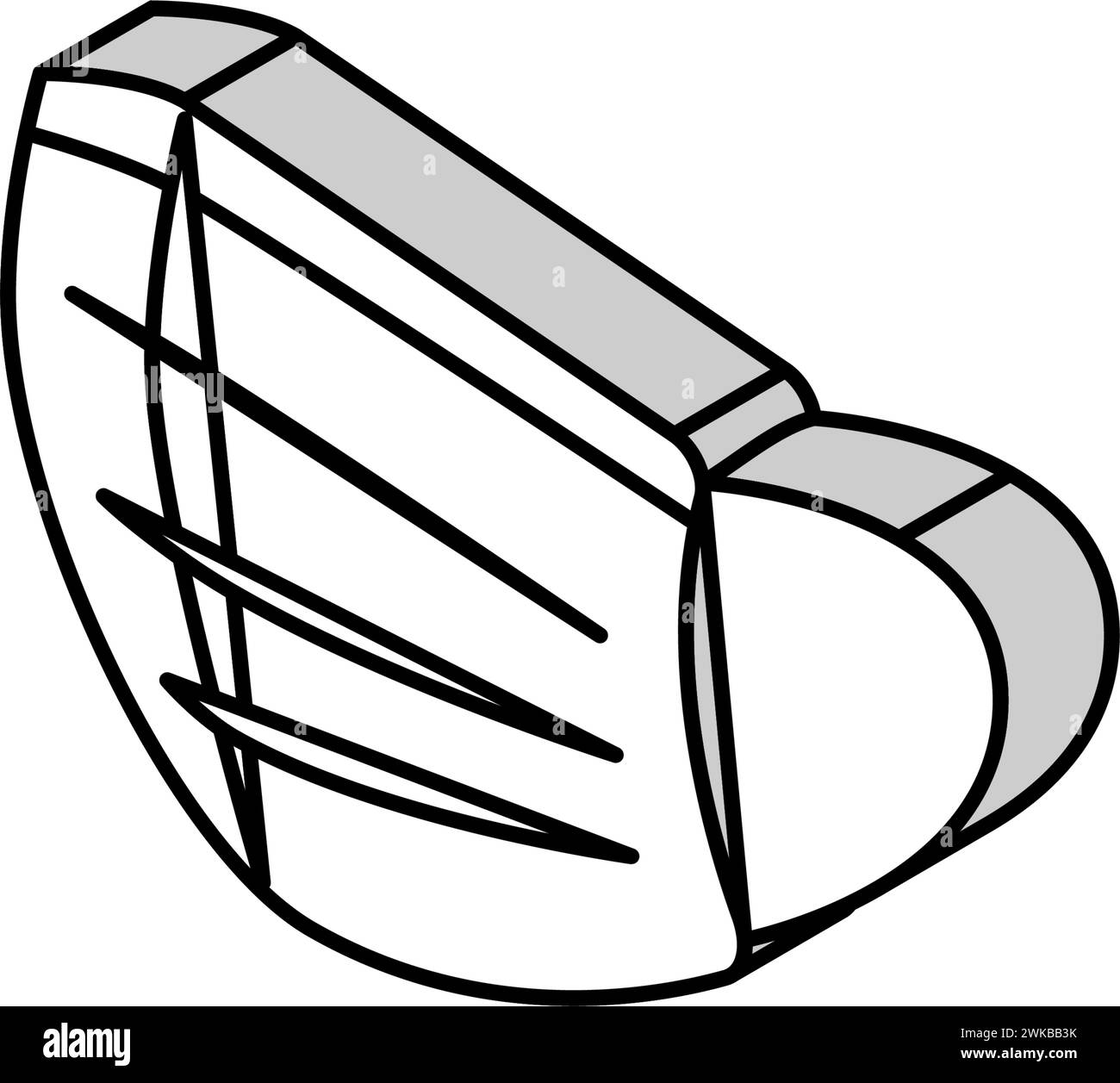 face mask isometric icon vector illustration Stock Vector Image & Art ...