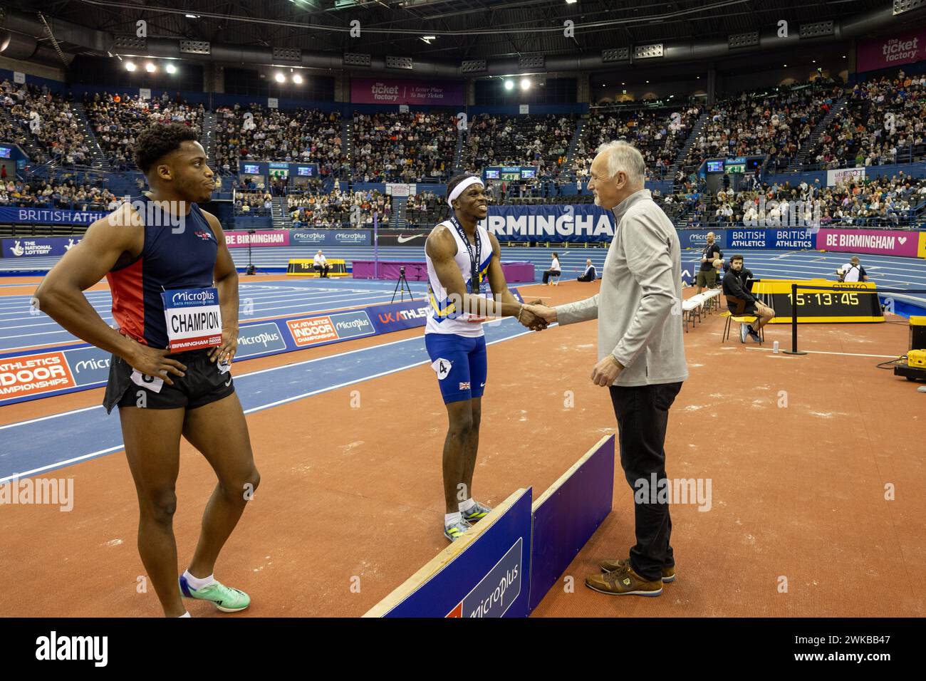 Birmingham, 18 February 2024, AKINYEBO Richard, NGUIE Sagesse and ...