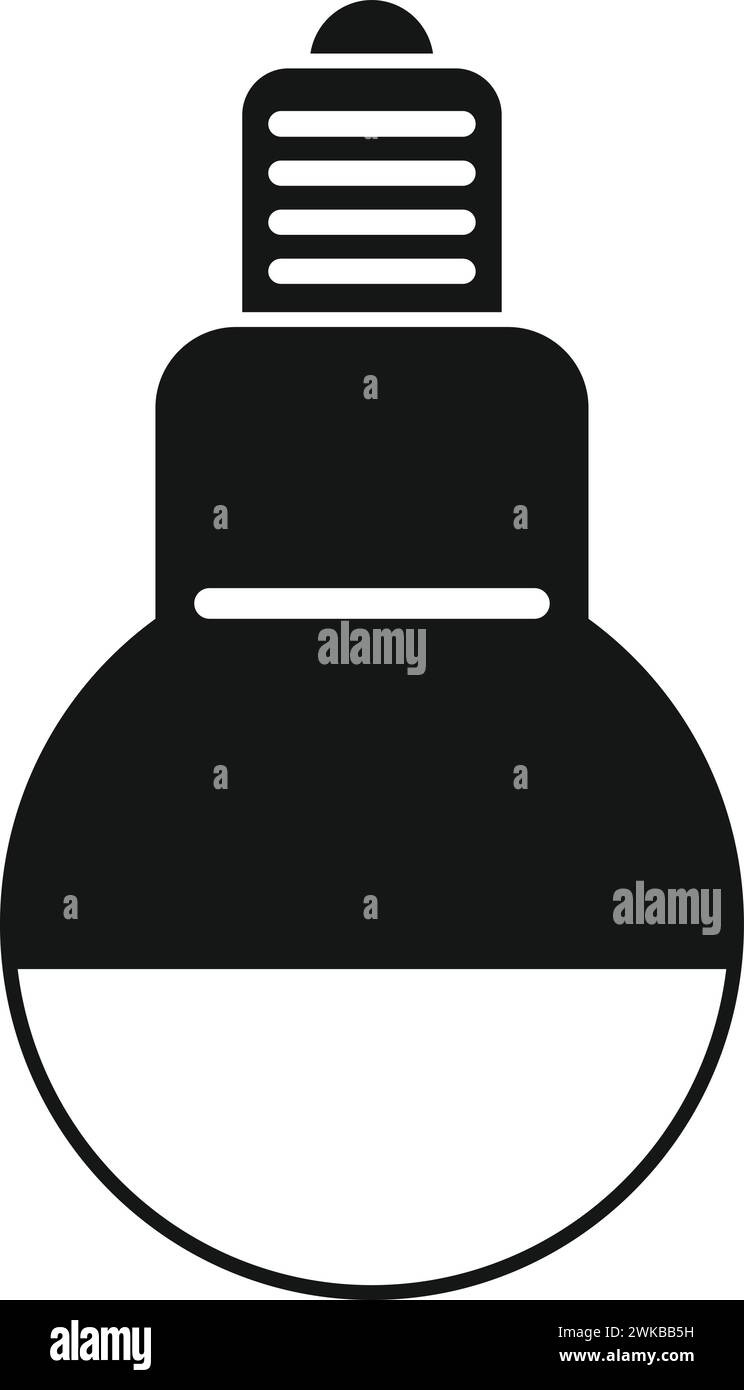 Led bulb icon simple vector. Power solar panel. Sunlight regulator ...