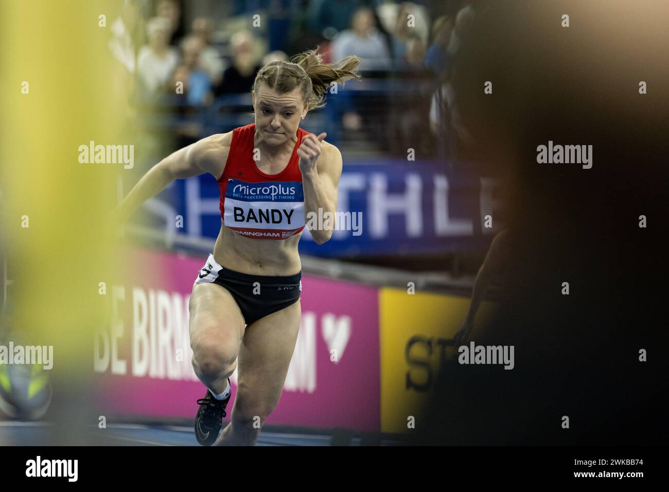 Birmingham, 18 February 2024, 200m Women Heats- Ellie-Mae Bandy, Credit ...