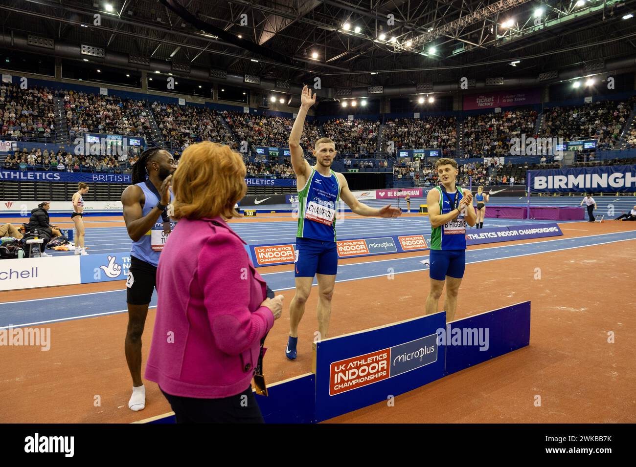Birmingham, 18 February 2024, THOMPSON Lee, HIGGINS Ben and OSEI-TUTU ...