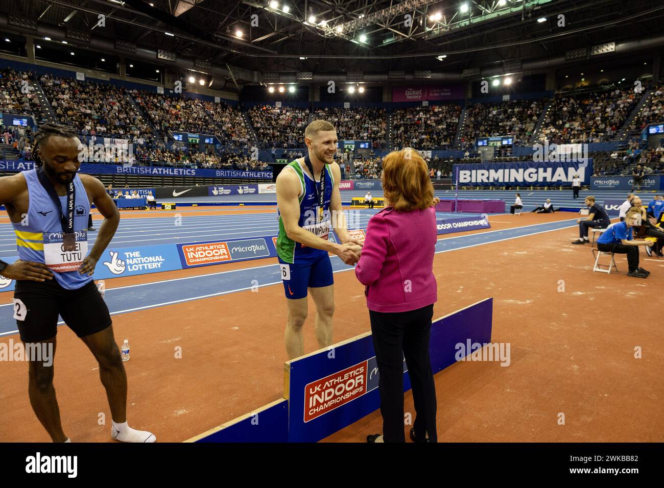 Birmingham, 18 February 2024, THOMPSON Lee, HIGGINS Ben and OSEI-TUTU ...