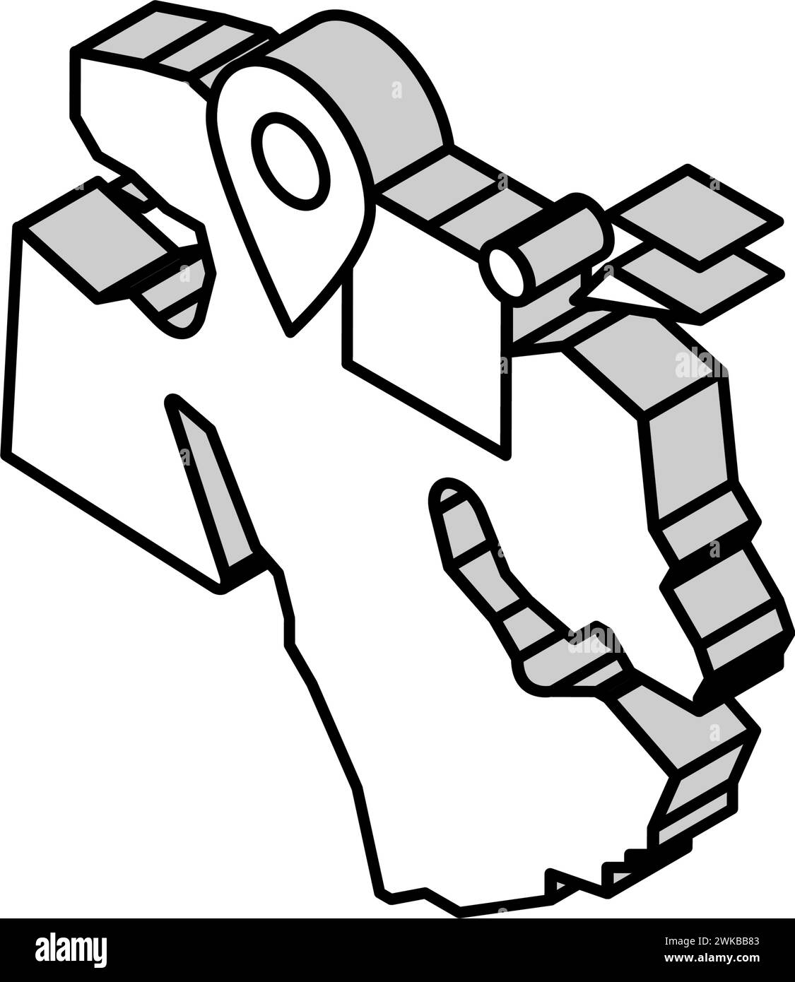 middle east shipment tracking isometric icon vector illustration Stock ...