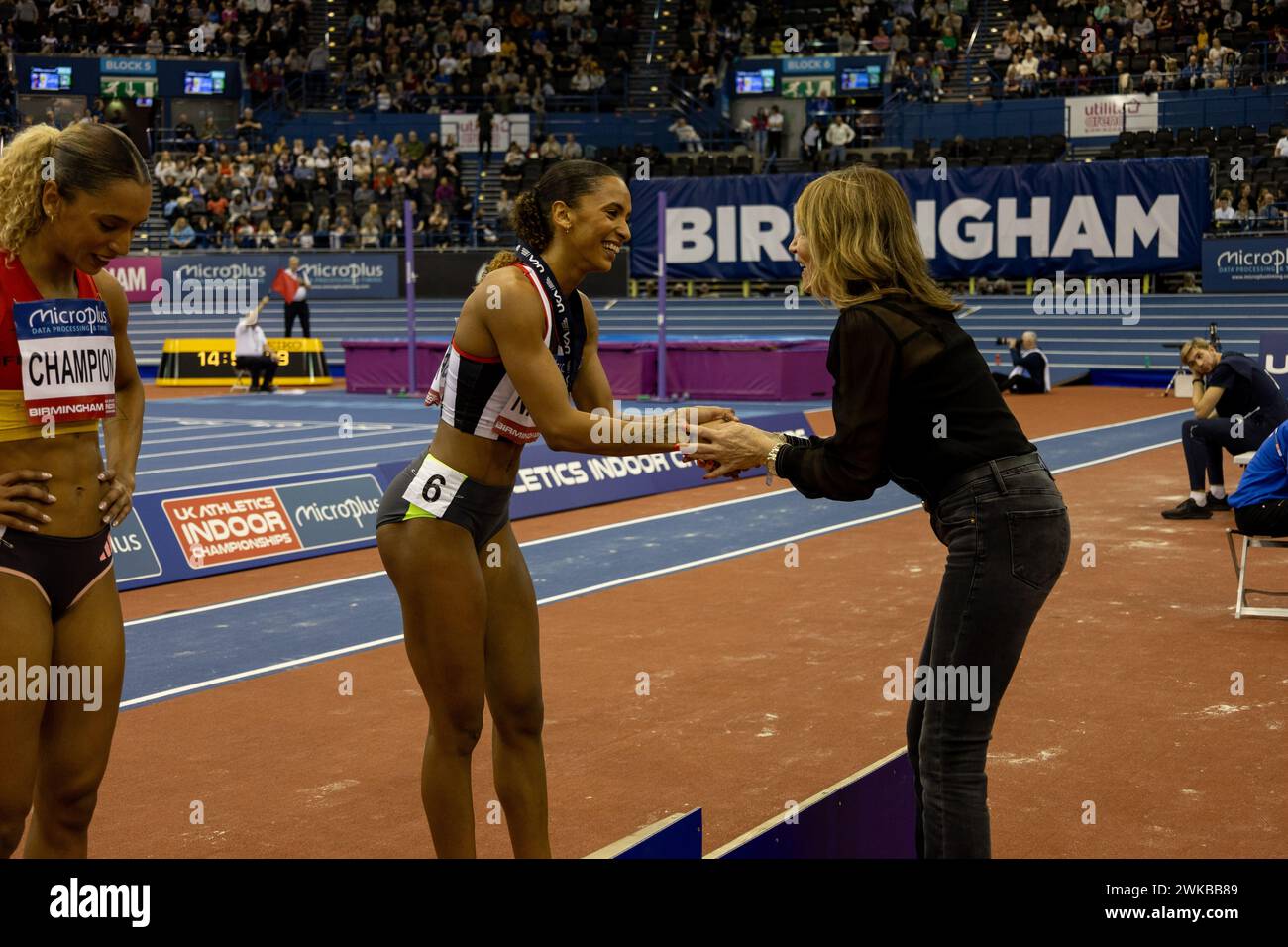 Birmingham, 18 February 2024, NIELSEN Laviai, NIELSEN Lina, and KNIGHT ...
