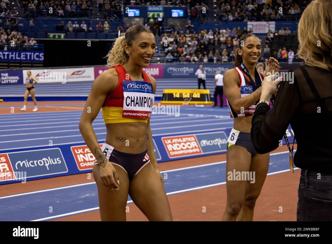 Birmingham, 18 February 2024, NIELSEN Laviai, NIELSEN Lina, and KNIGHT ...