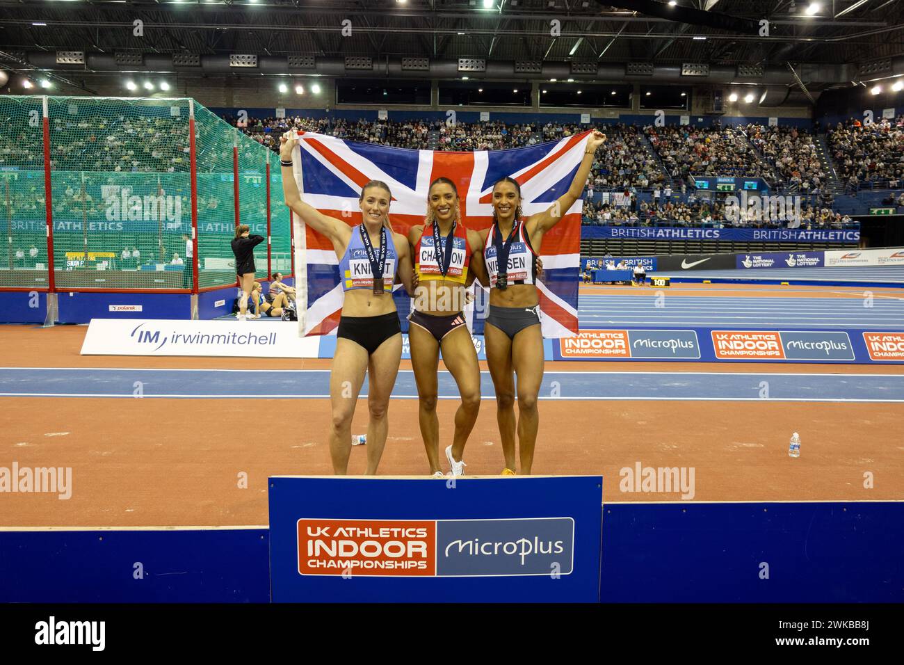 Birmingham, 18 February 2024, NIELSEN Laviai, NIELSEN Lina, and KNIGHT ...