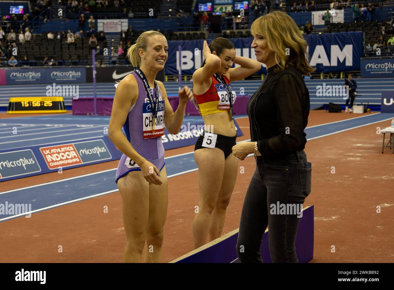 Birmingham, 18 February 2024, REEKIE Jemma, BOFFEY Isabelle and WALLACE ...