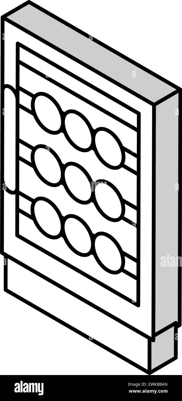 wine cooler isometric icon vector illustration Stock Vector Image & Art ...