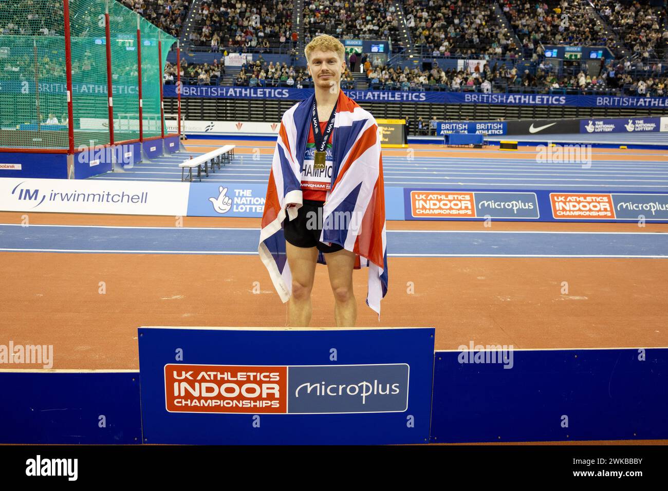 Birmingham, 18 February 2024, SNOOK Christopher, 3000m Walk Men Podium Pictures, Credit: Aaron ...
