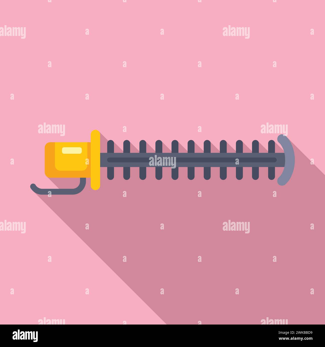 Manual lawn trimmer Stock Vector Images - Alamy
