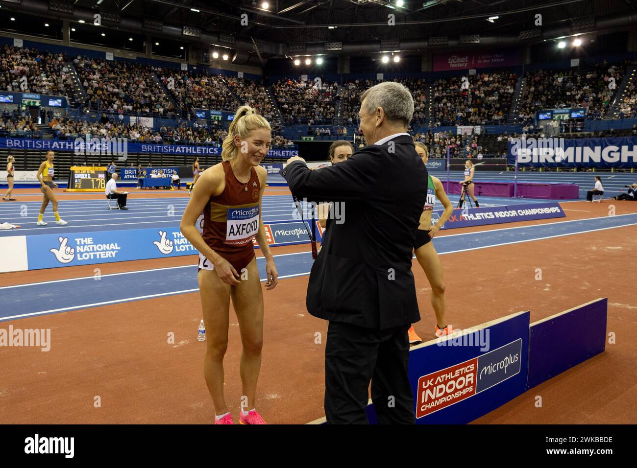 Birmingham, 18 February 2024, MUIR Laura, NUTTALL Hannah and AXFORD ...