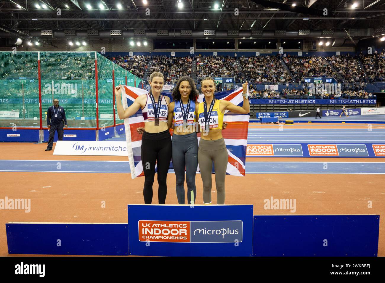 Birmingham, 18 February 2024, LAKE Morgan, ANSON Kate and WALLIKER Lucy ...