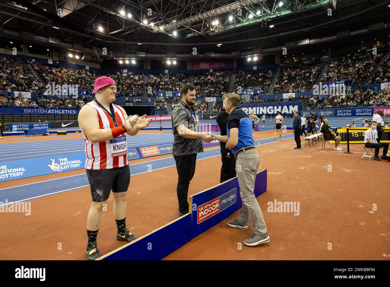 Birmingham, 18 February 2024, LINCOLN Scott, SWAN Patrick and KNIGHT ...