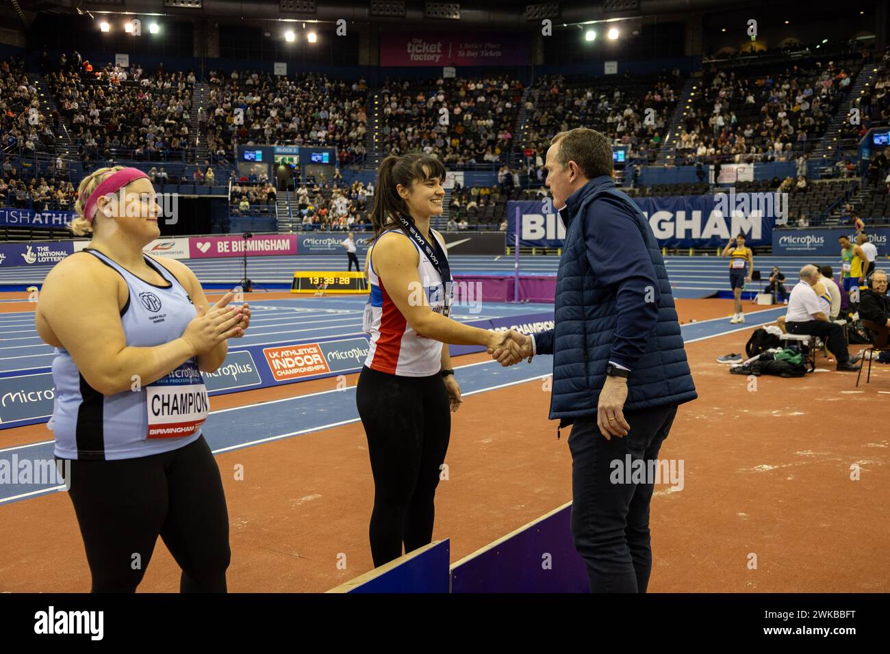 Birmingham, 18 February 2024, CAMPBELL Amelia, VINCENT Serena and ...