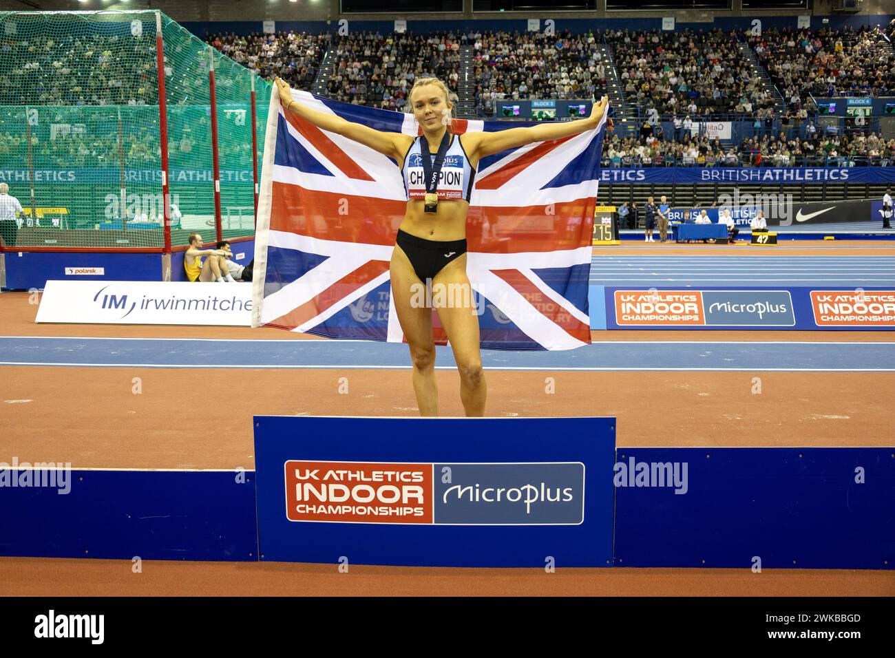 Birmingham, 18 February 2024, HULLAND Lily Triple Jump Women Podium ...