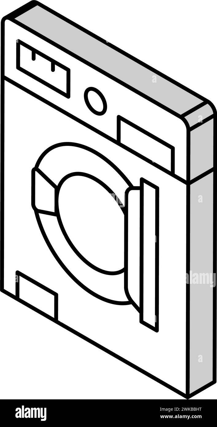 washer machine isometric icon vector illustration Stock Vector Image ...